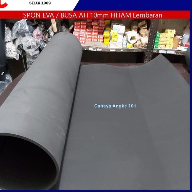 Jual Promo!!-67 Spon Eva Sponge Busa Ati Spon Karet 10mm Hitam 120 x ...