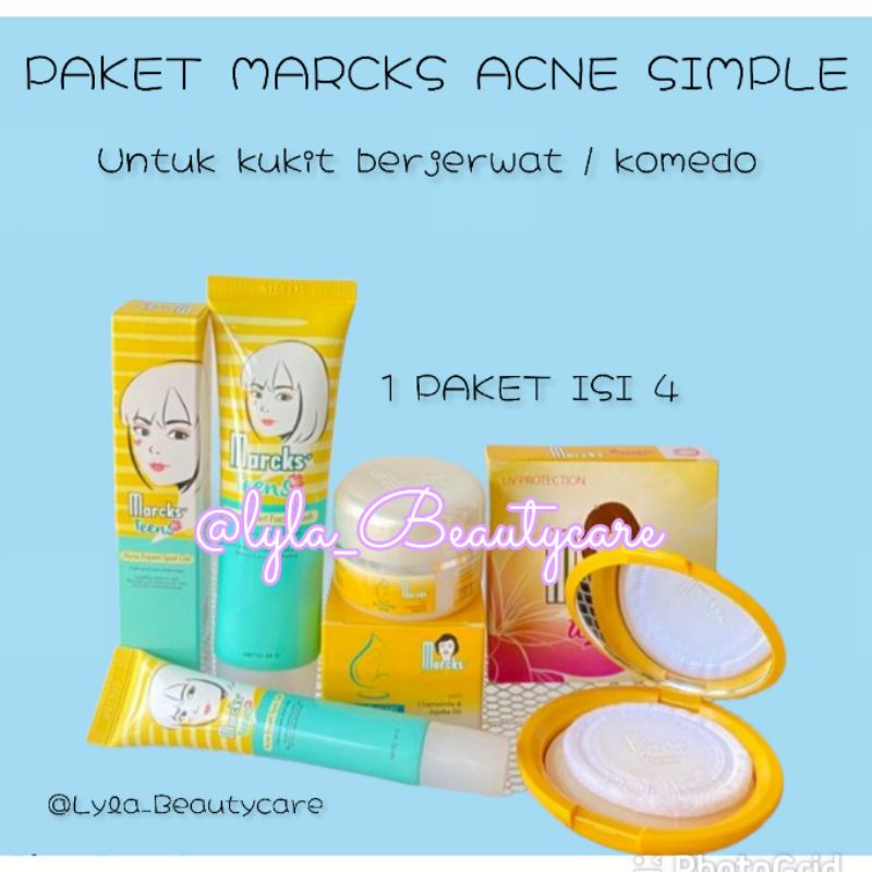 Jual MARCKS PAKET ACNE SIMPLE ( untuk kulit berjerawat / komedo ...