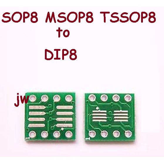 Jual SOP8 MSOP8 TSSOP8 SMD to DIP8 PCB Adapter konverter | Shopee Indonesia
