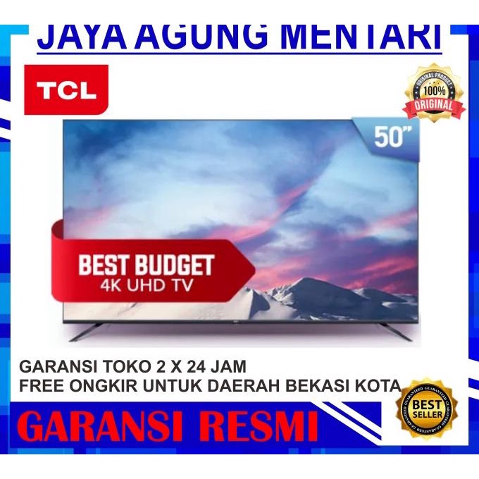 Jual LED TV TCL 50 INCH 50A8 ANDROID TV SMART TV 50 A8 | Shopee Indonesia