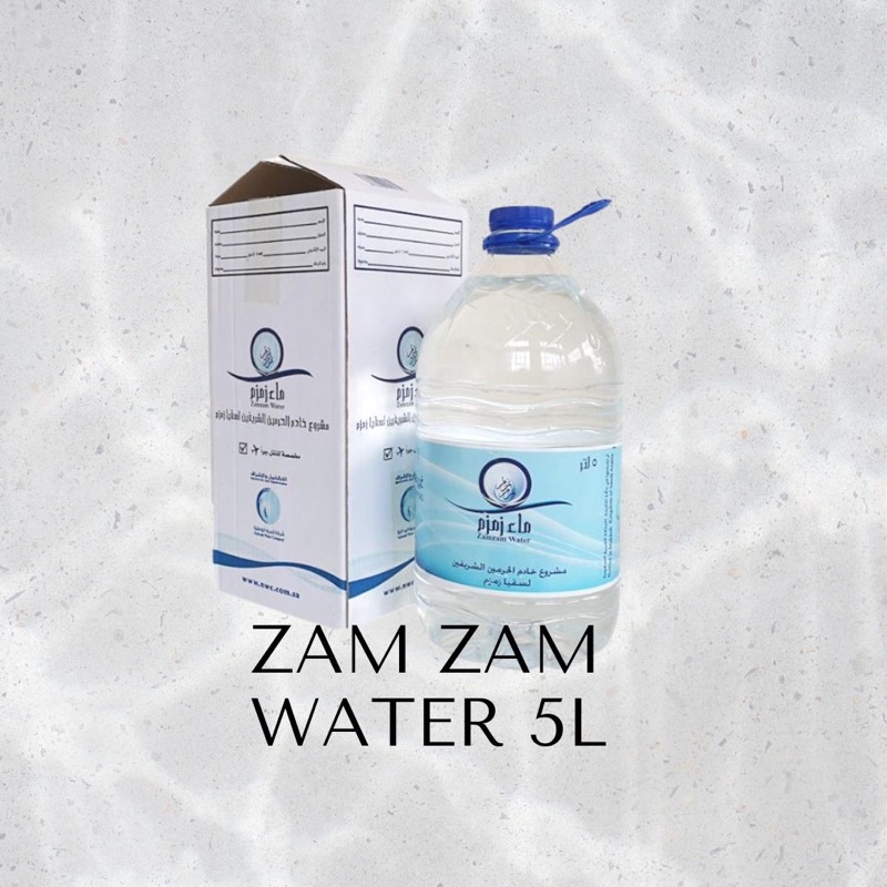 Jual Air Zamzam / Zam zam water 5 Liter Original from Mekkah (non ...