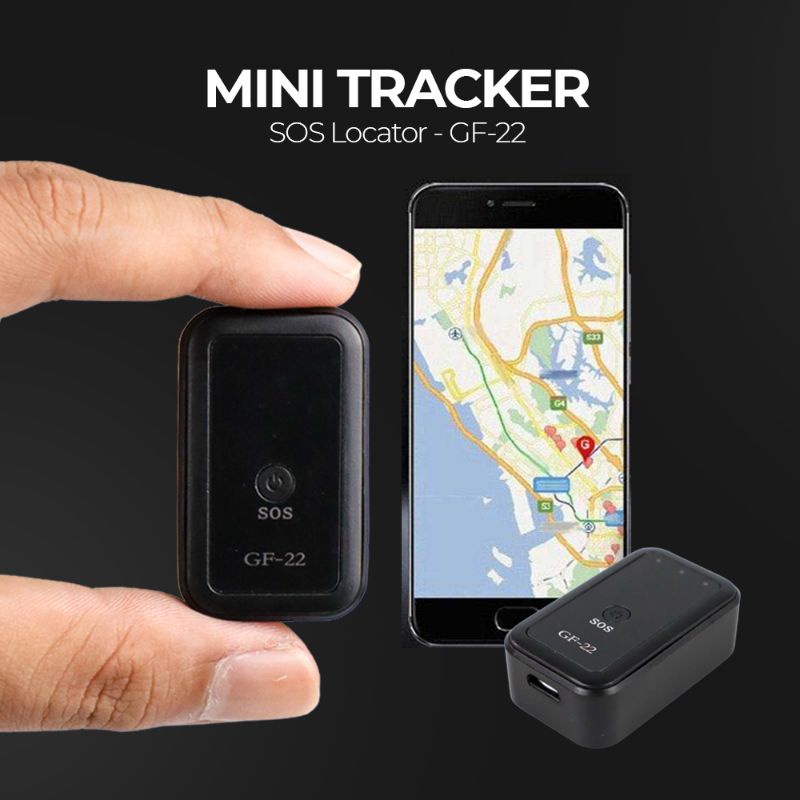 Jual GPS Tracker SOS Locator - GF-22 - Black | Shopee Indonesia