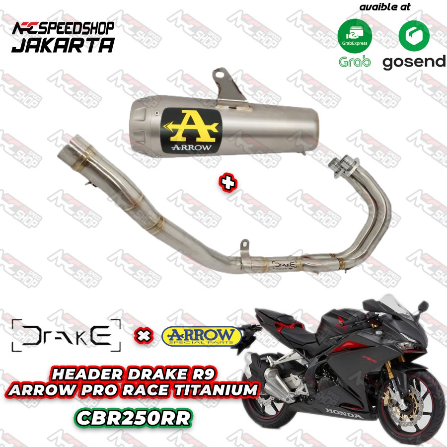Jual Knalpot Arrow Pro Race HONDA CBR 250 RR Titanium Fullsystem Italy ...