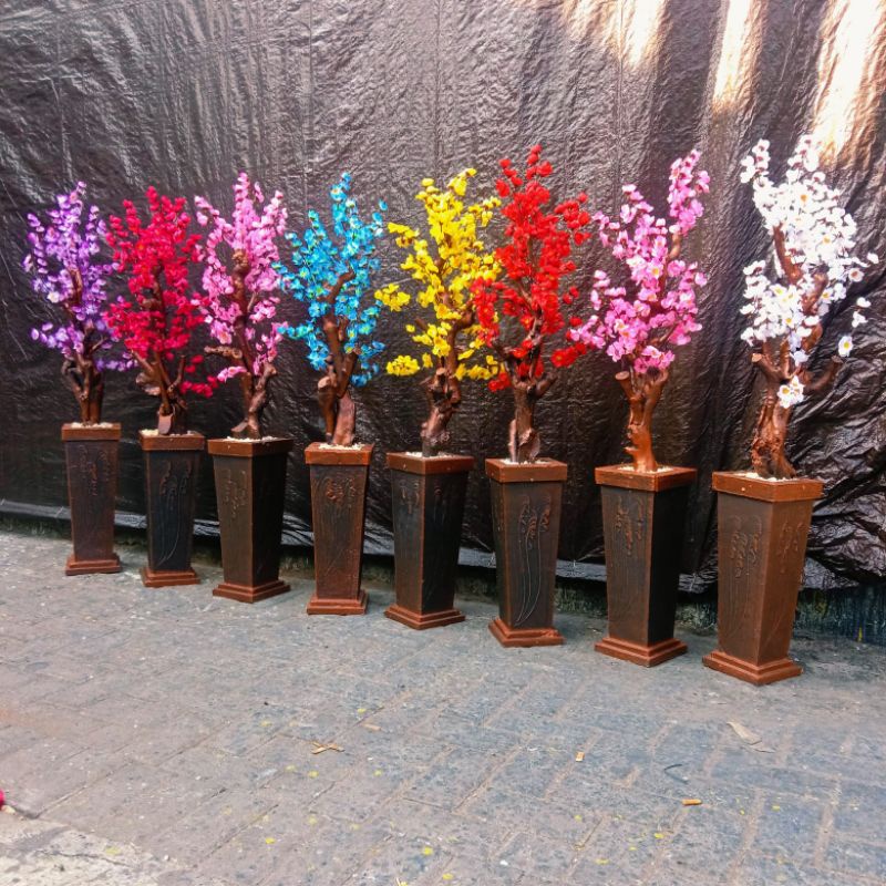 Jual HIASAN SUDUT RUANGAN+POT // TINGGI 120CM LENGKAP VAS BEBATUAN ...