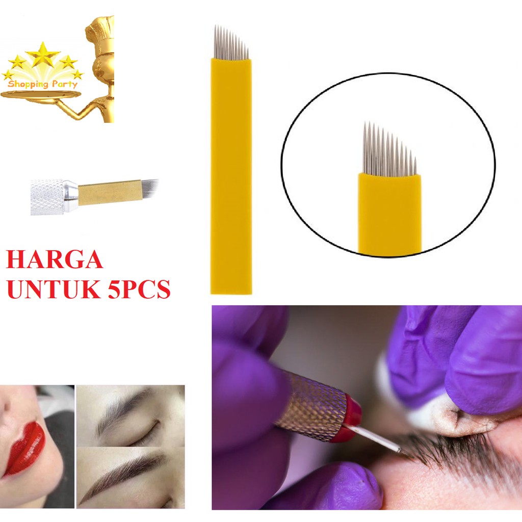 Jual JARUM TATO TATTOO ALIS NEEDLES SULAM BIBIR ALIS MICROBLADING PEN ...