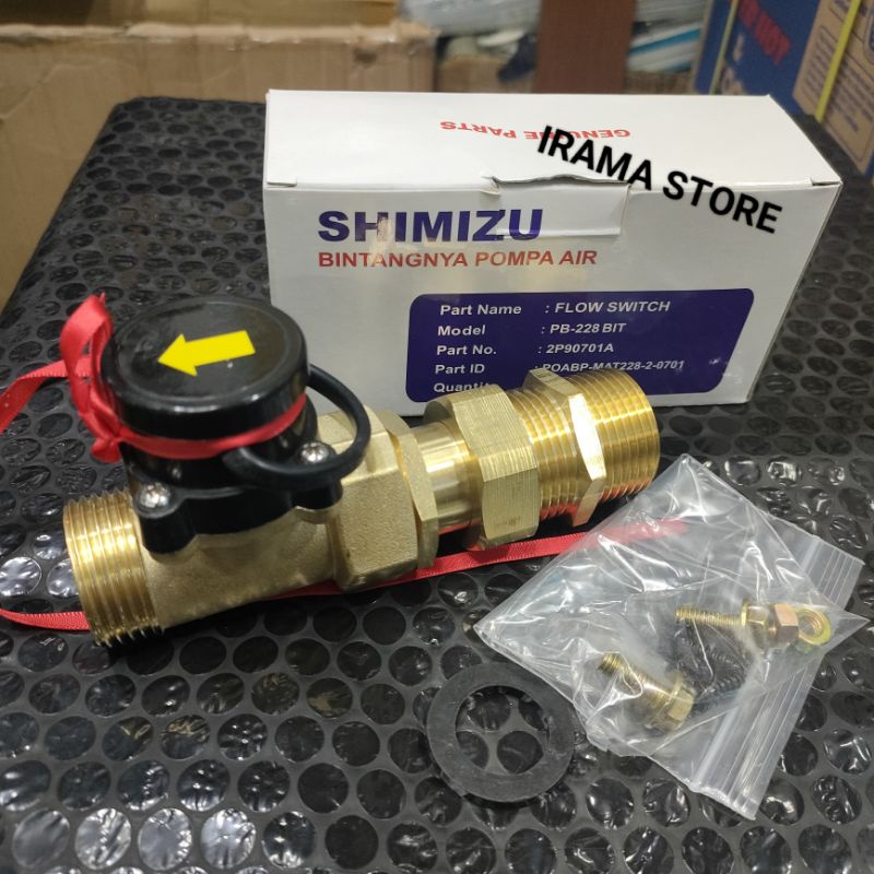 Jual Flow Switch Shimizu Original 1” x 1" Otomatis Pompa Dorong Booster ...