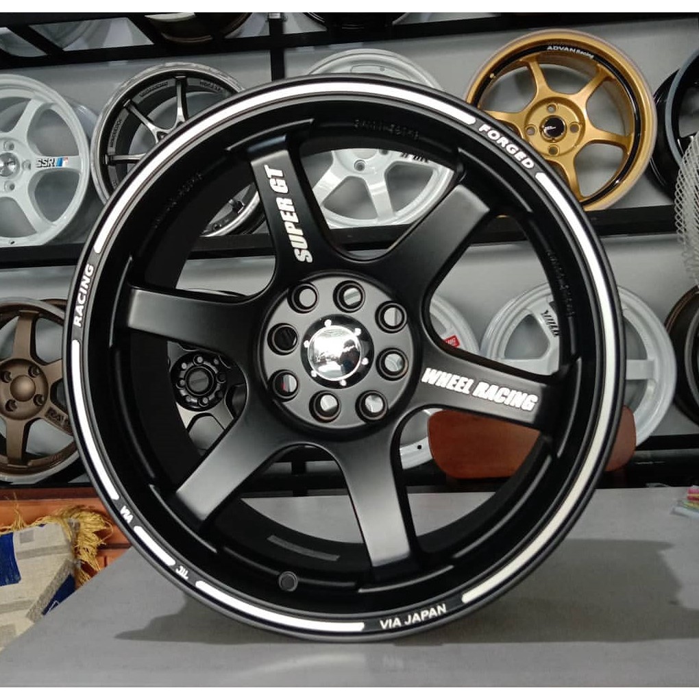 Jual velg racing honda jazz TE37 ultra Ring17 lebar7,5 et40 pcd4x100 ...