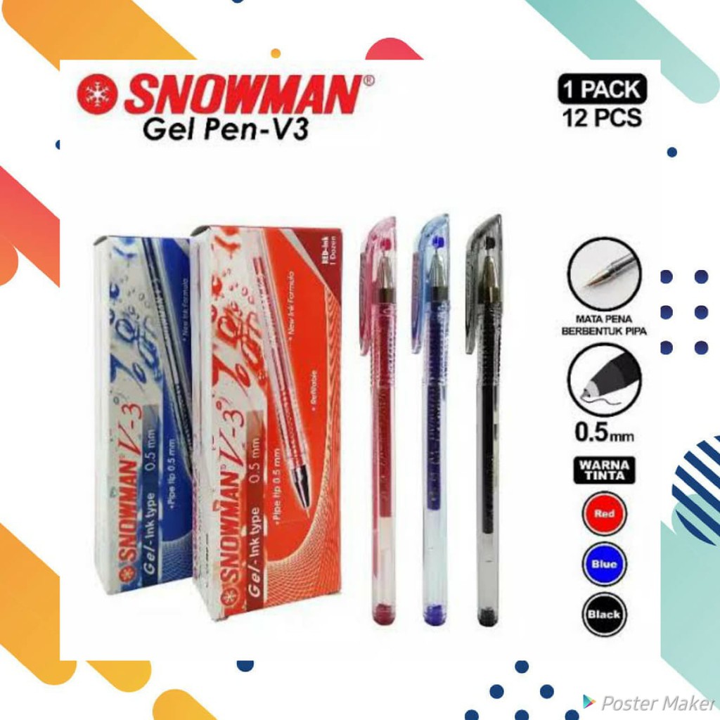 Jual Pulpen Snowman V3 (Pack) | Shopee Indonesia