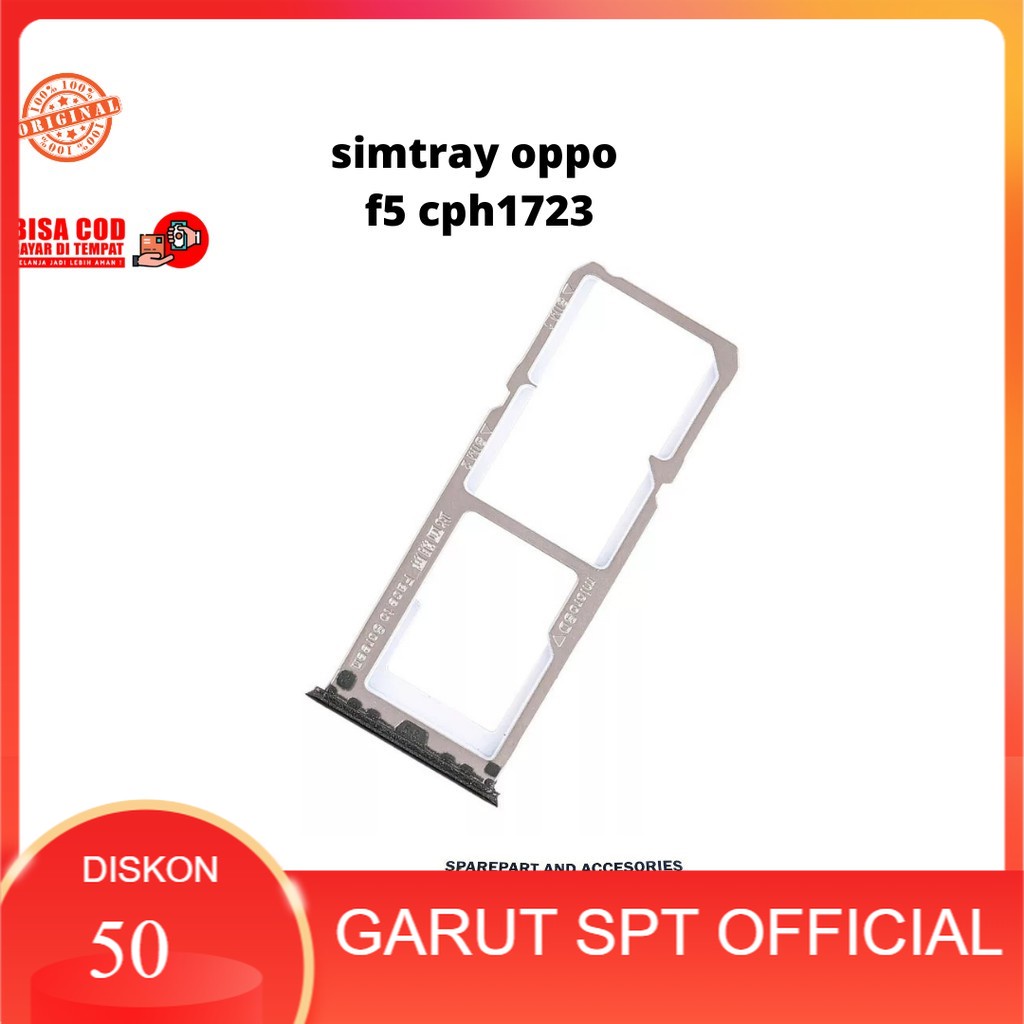 Jual SIMTRAY TEMPAT KARTU OPPO F5 CPH1723 ORIGINAL | Shopee Indonesia