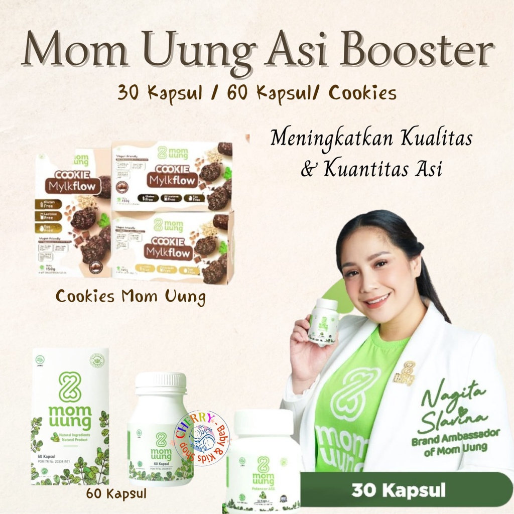 Jual MOM UUNG Asi Booster Nipple Cream Natural Kapsul Pelancar Asi ...