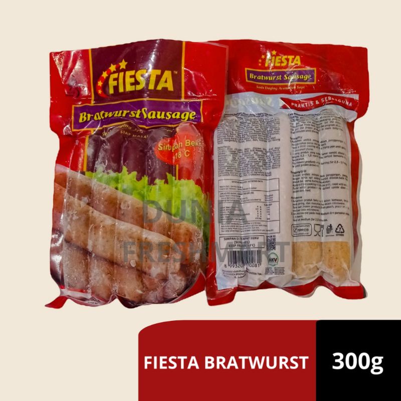 Jual Fiesta Sosis Bratwurst 300gr SOSIS AYAM DAN SAPI CHICKEN BEEF ...