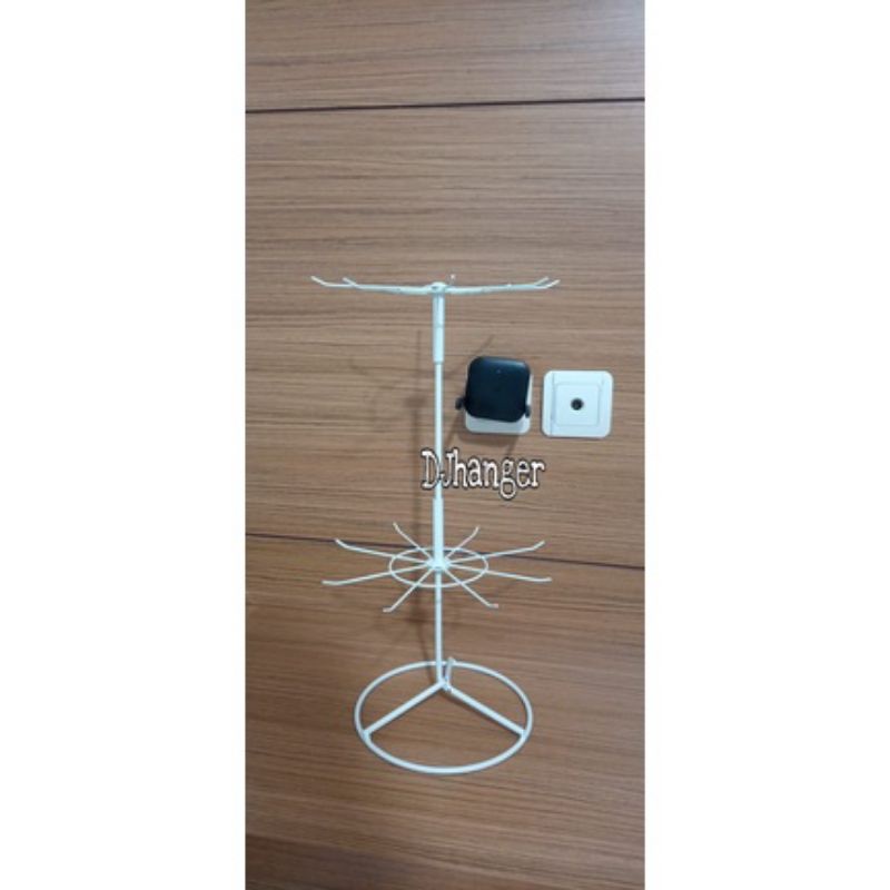 Jual Rak Display Putar Matahari 2 Susun Gantungan Aksesoris | Shopee ...