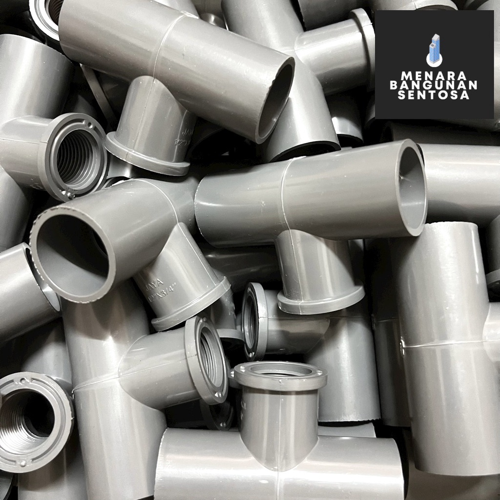 Jual Faucet Tee PVC Jaya TS 1/2 Inch - Fitting Pipa T Drat Dalam ...