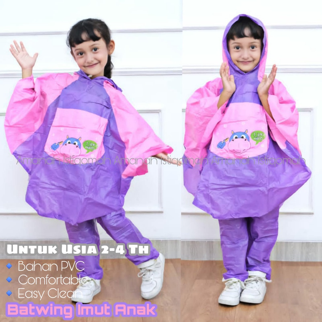 Jual Jas Hujan Batwing Imut Anak Setelan | Shopee Indonesia
