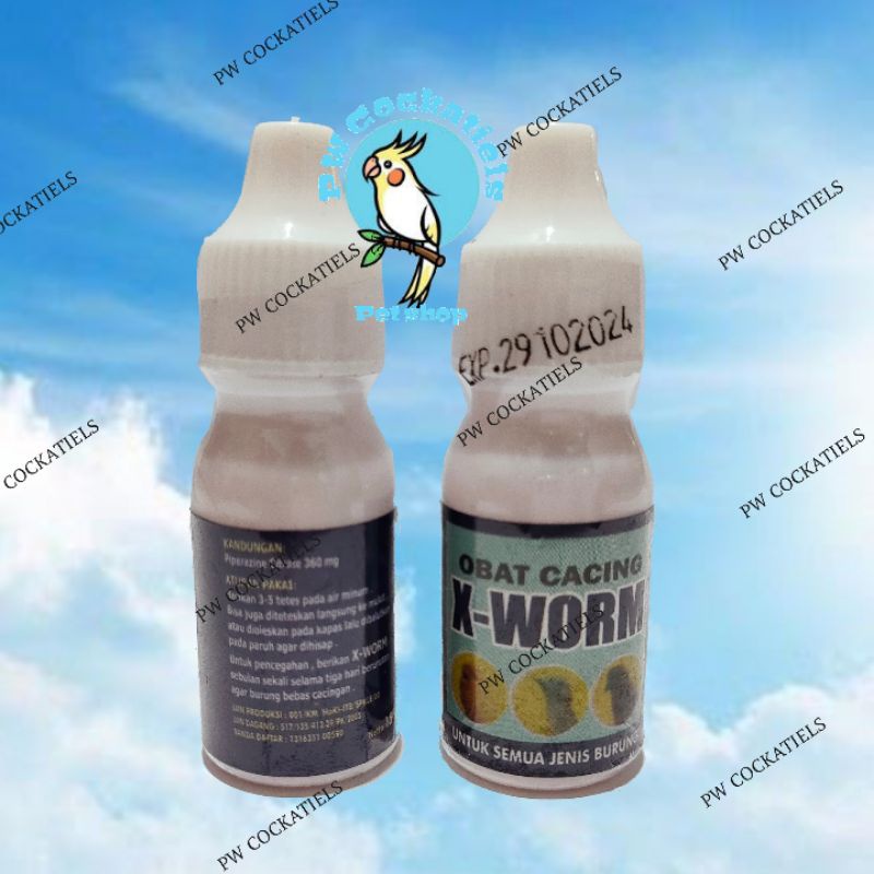 Jual X-WORM Obat Burung Cacingan Kurus Nyilet Berak Hijau Cacing Xworm ...