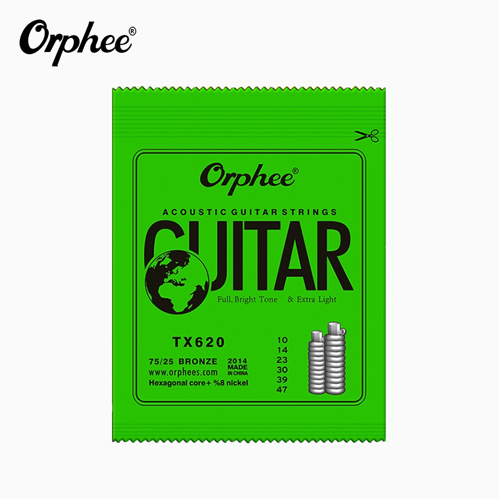 Jual Senar gitar Akustik Original Orphee TX620 TX 620 010 HIJAU 1 set ...