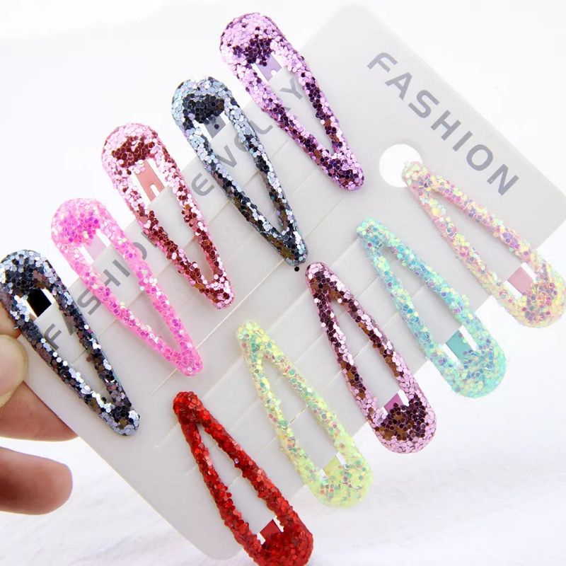 Jual 6PCS ! Hair pin / JEPIT RAMBUT WARNA WARNI GLITTER / JEPIT RAMBUT ...