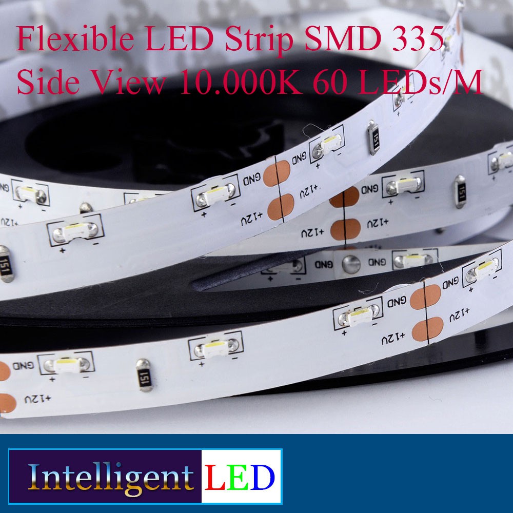 Jual Flexible LED Strip SMD 335 Side View 10.000K 60 LEDs/M (Kesamping ...