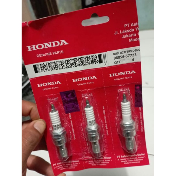 Jual BUSI DENSO U22FER9 HONDA VARIO 110 LAMA KARBU ASLI ORI isi 4 ...