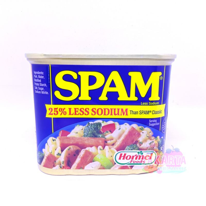 Jual (DAGING KALENG) HORMEL SPAM LESS SALT 340G (MENGANDUNG BABI ...
