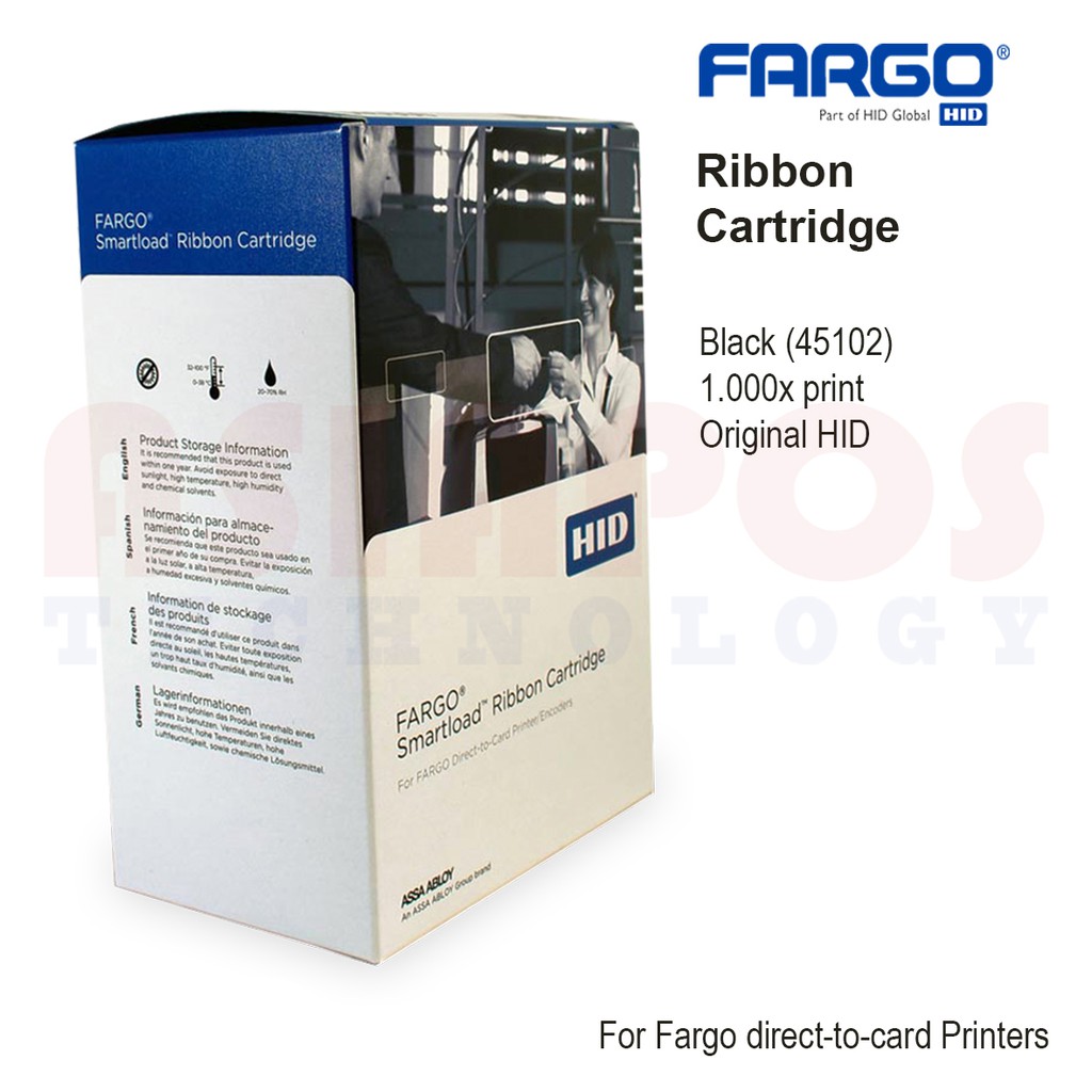 Jual ID Card Ribbon Fargo 45102 Black | Shopee Indonesia