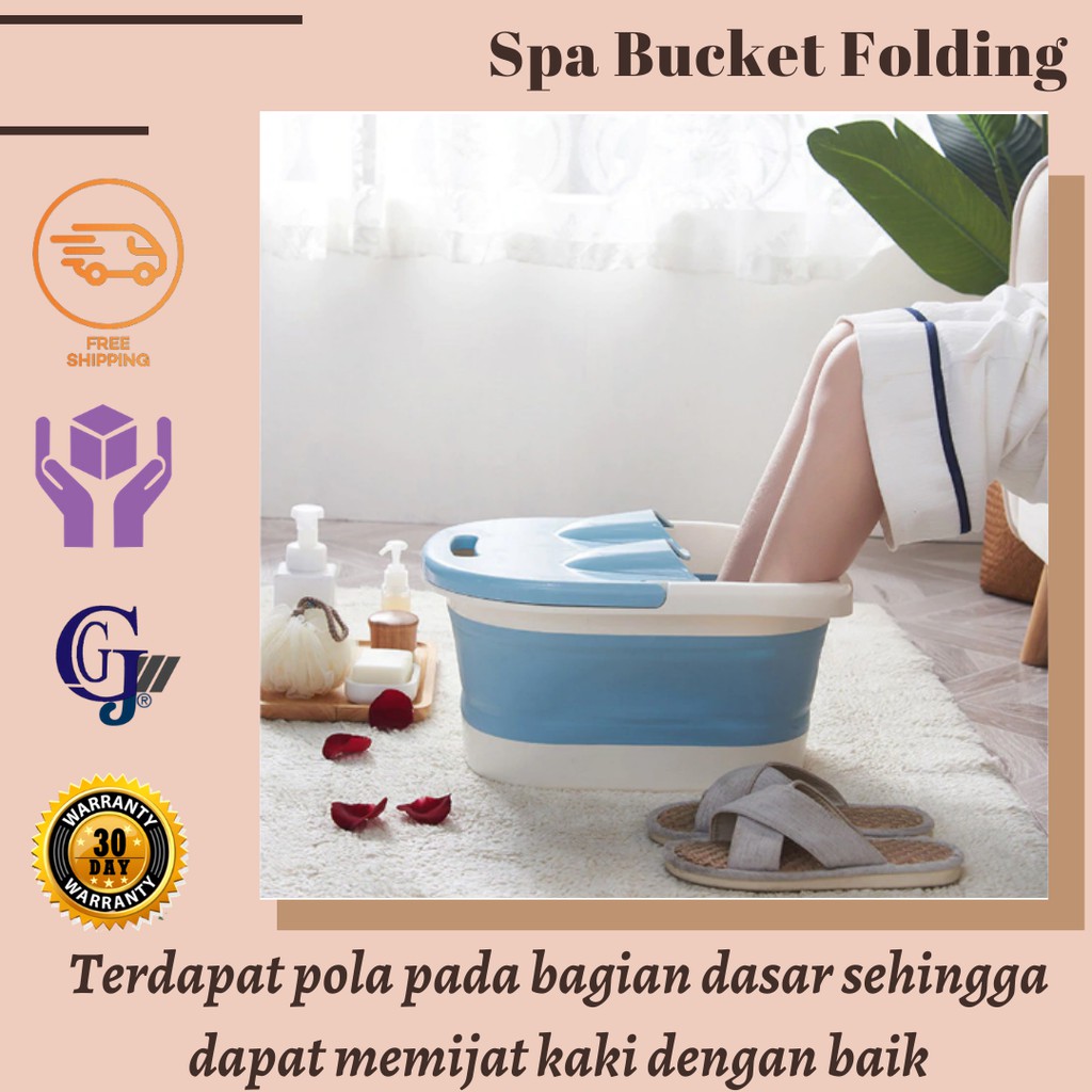 Jual Ember Baskom Lipat Rendam Pijat Kaki Massager Pedicure Manicure ...