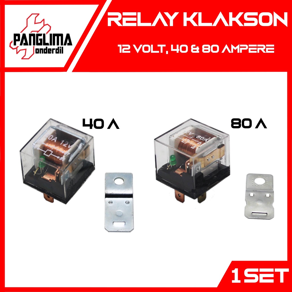 Jual Relay Klakson 4 Kaki 12 Volt 40-80 Ampere/40A-40 A/80A-80 A Riley ...