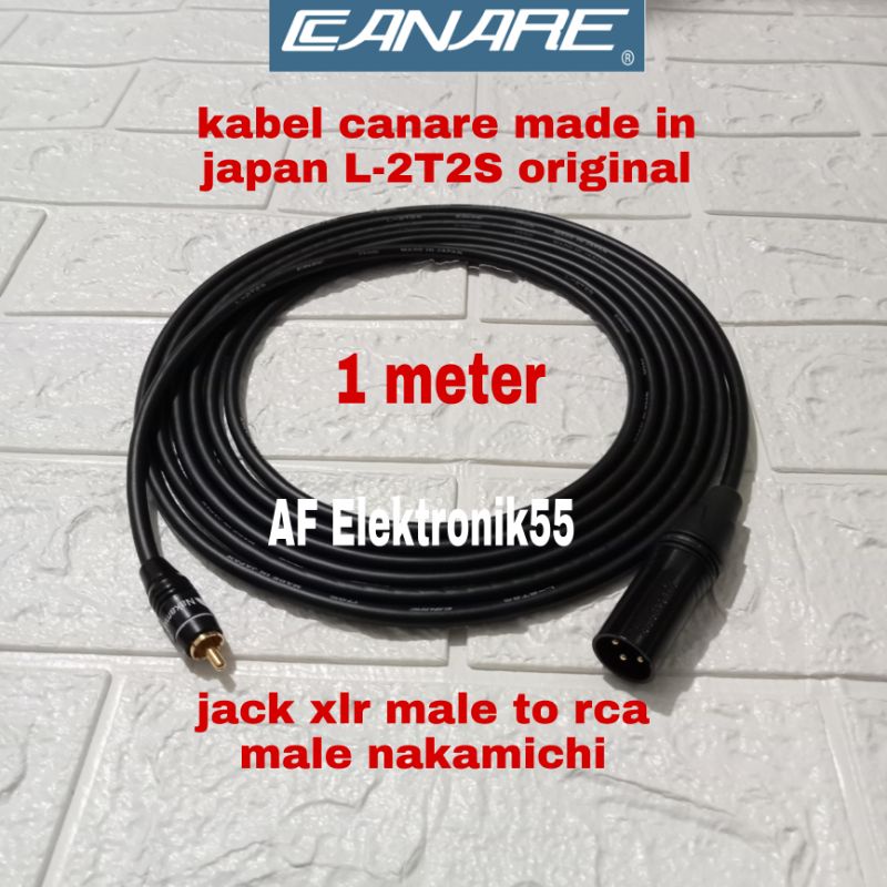 Jual Kabel Canare Jack RCA Male To RCA Male 1 Meter | Shopee Indonesia