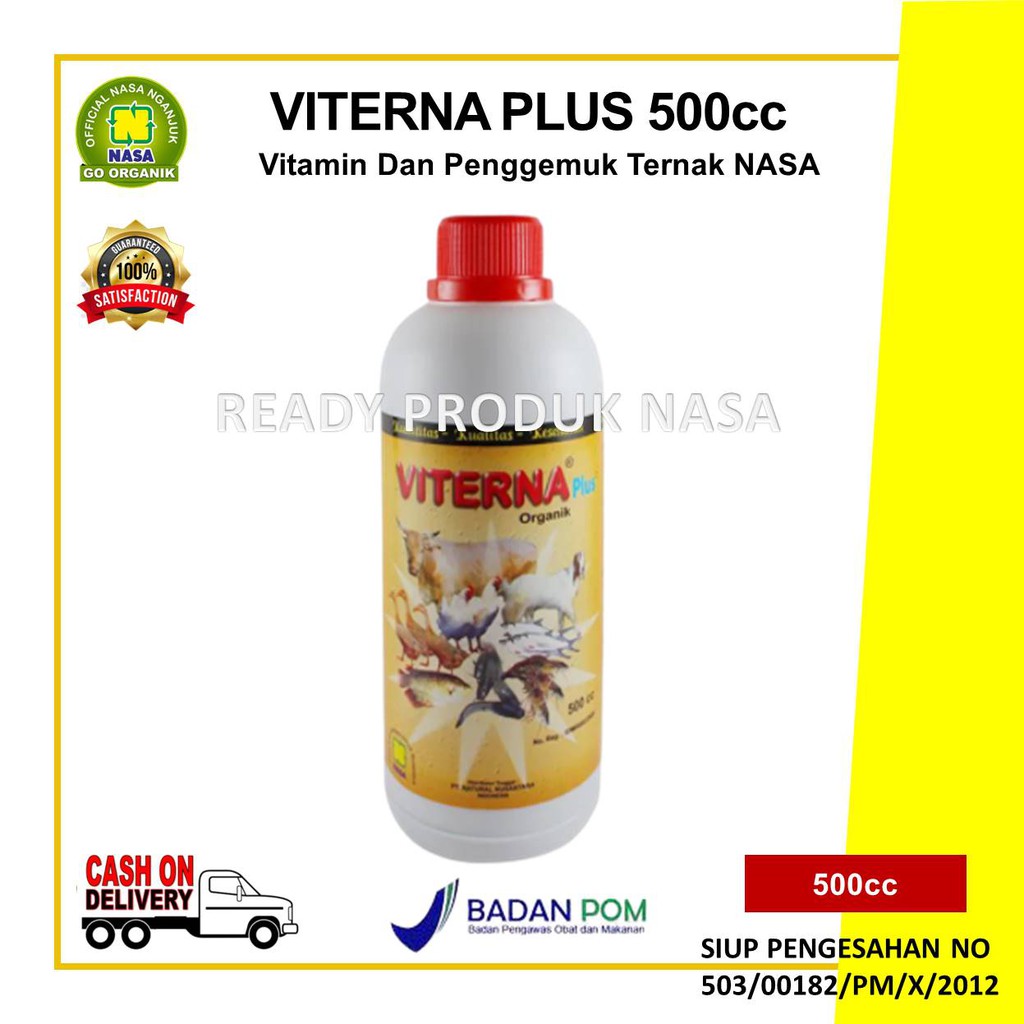 Jual Viterna Plus Nasa /VITERNA / Vitamin Ternak Dan Penggemukan NASA ...