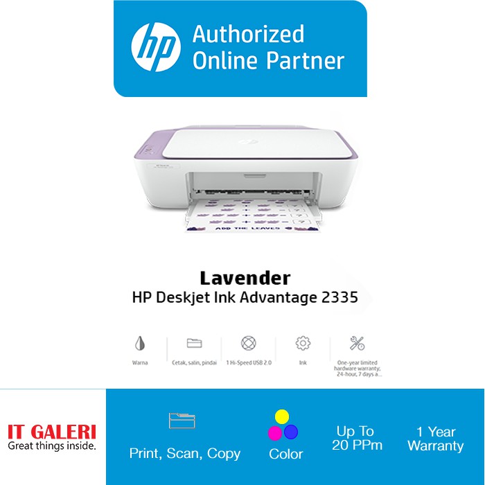 Jual HP DeskJet Ink Advantage 2335 All-in-One | Shopee Indonesia