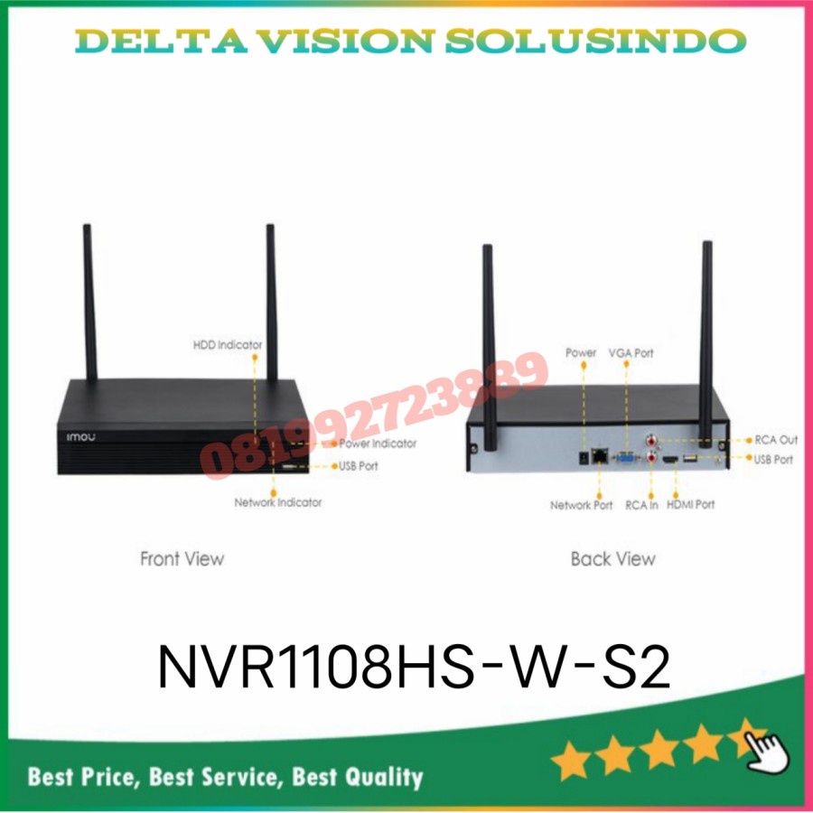 Jual NVR IMOU NVR1108HS-W-S2 NVR 8 CHANNEL IMOU 1080P FULL HD | Shopee ...