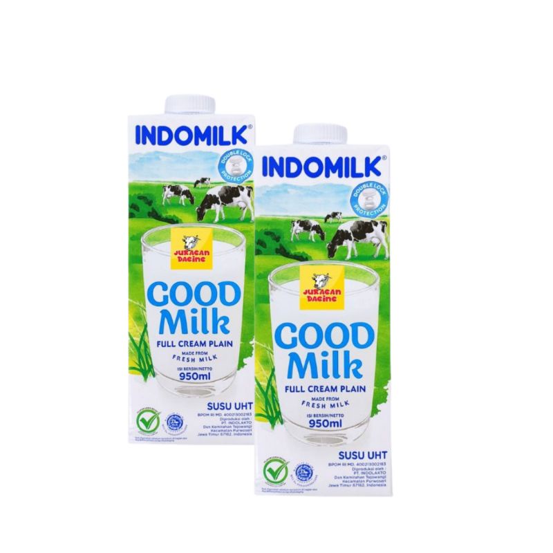 Jual INDOMILK PLAIN FULL CREAM 1Liter | Shopee Indonesia