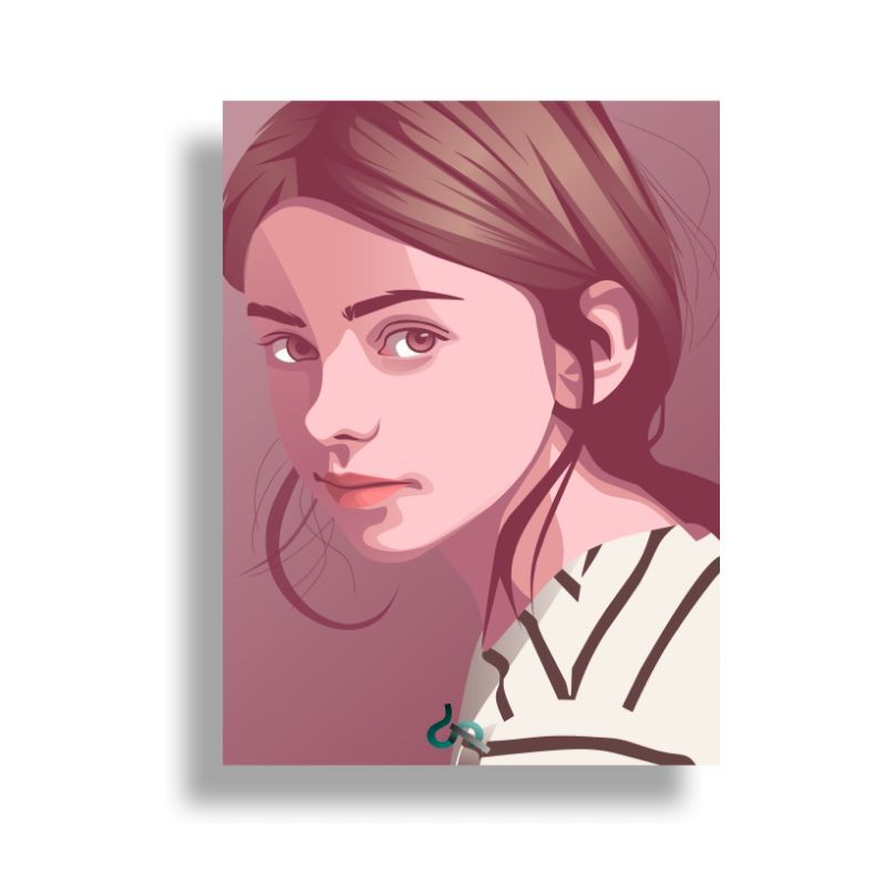 Jual Vector Art/ vector wajah/ vector potrait gambar illustrasi wajah ...