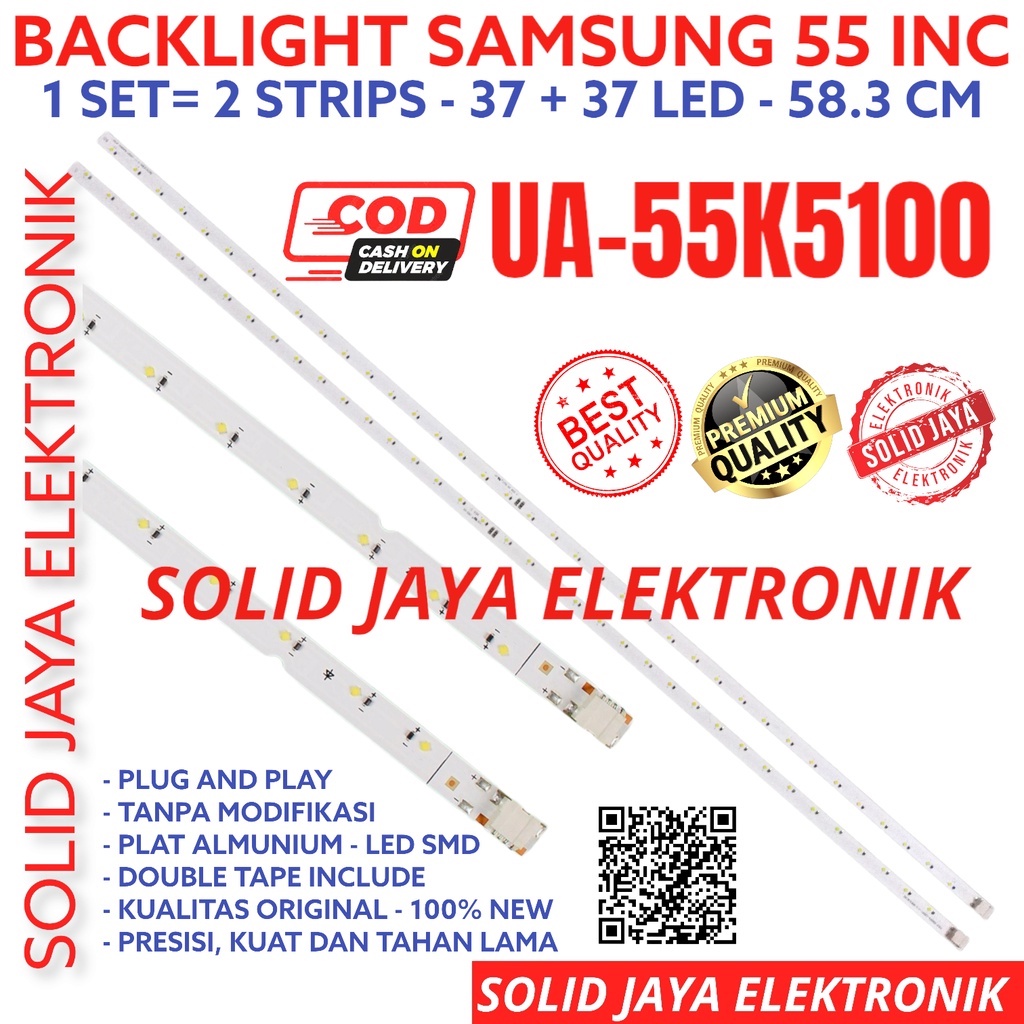 Jual BACKLIGHT TV LED SAMSUNG 55 INC UA 55K5100 UA55K5100 UA-55K5100 55K 5100 LAMPU BL MODEL SMD ...