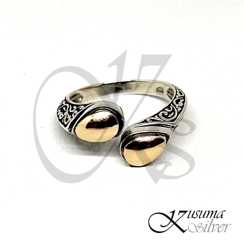 Jual Cincin Ring Perak Silver Bali Ukir Etnik Emas Gold Asli 925 Pria ...