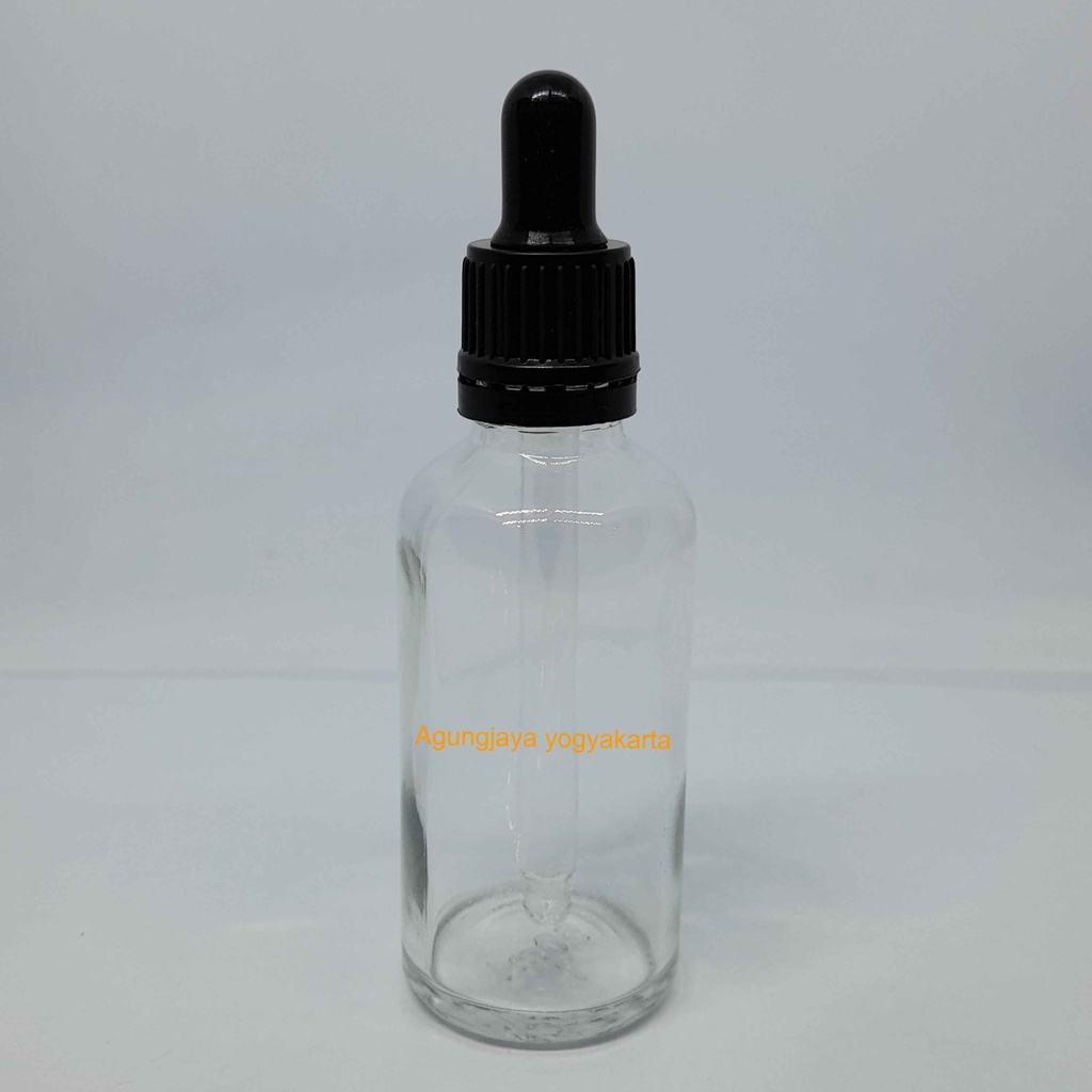 Jual Botol Kaca 50 ml BR Serum Clear Original Pipet Karet | Shopee ...