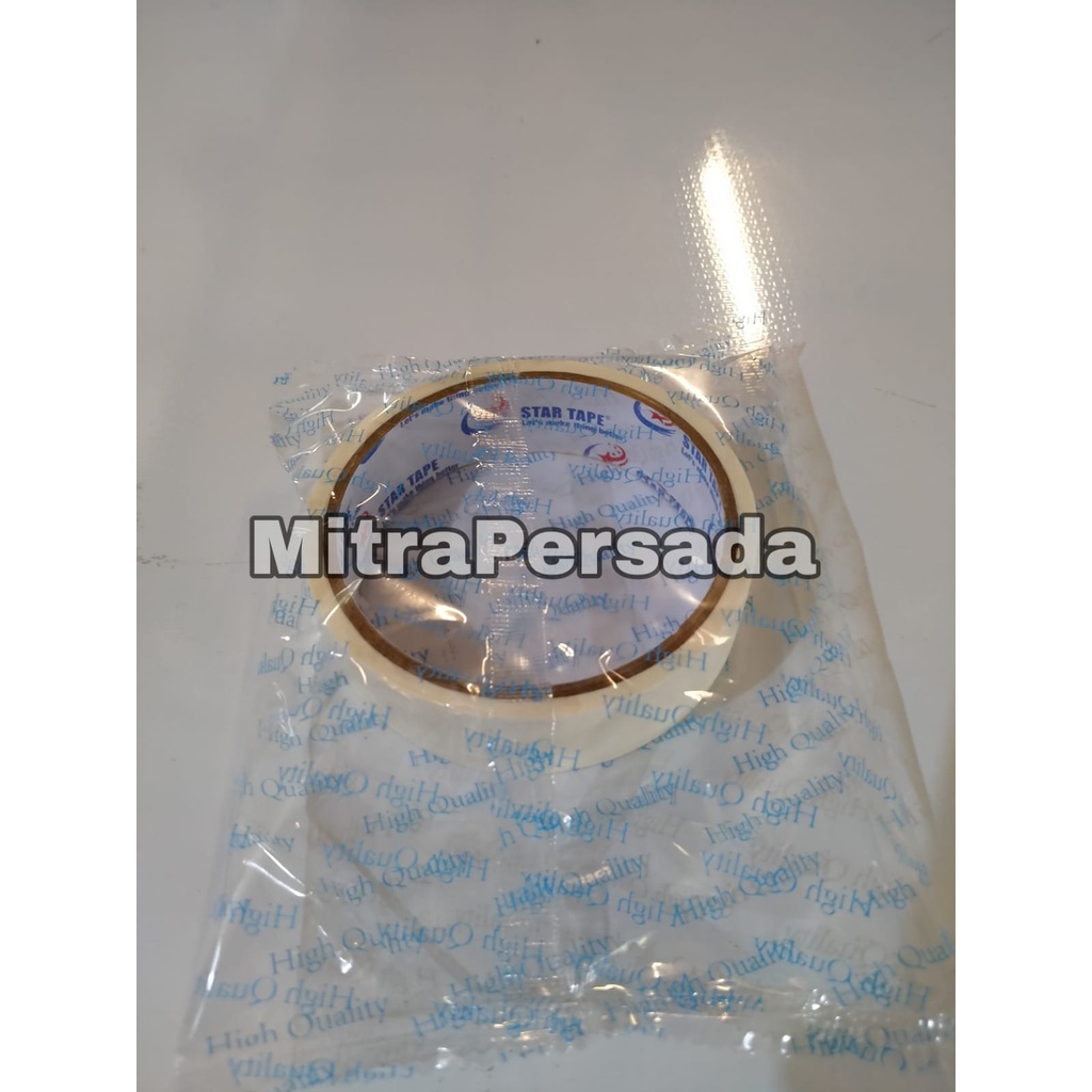 Jual Isolasi Kertas / Masking Tape Star Tape 24 mm x 10 yard FULL ASLI ...