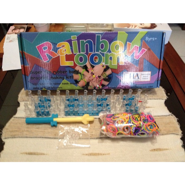 Jual Mainan anak alat meronce untuk bikin gelang karet / boneka rainbow ...