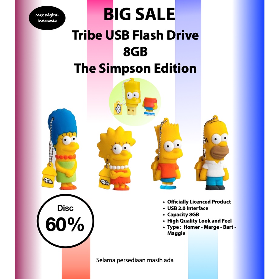 Jual Flashdisk 8GB The Simpson - USB Drive Tribe | Shopee Indonesia
