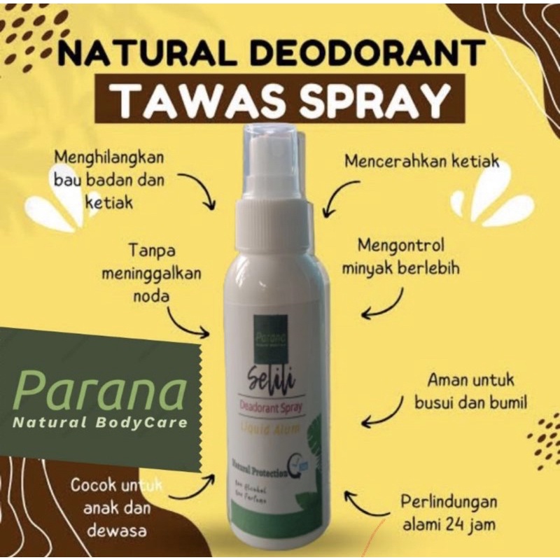 Jual selili deodorant spray tawas 100 ml | Shopee Indonesia