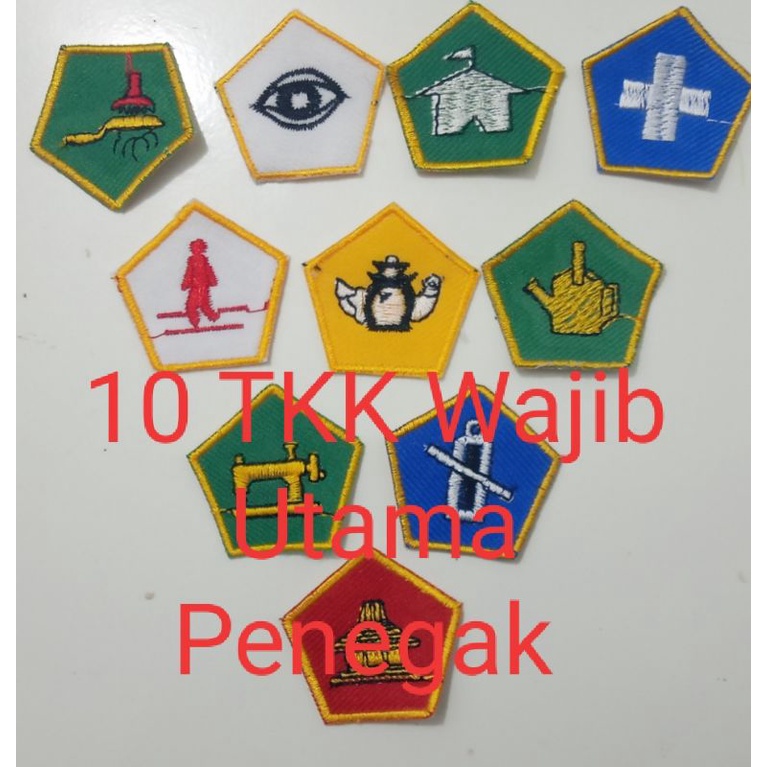 Jual Paket 10 TKK Wajib Utama Penegak Bordir 10 TKK pramuka | Shopee Indonesia
