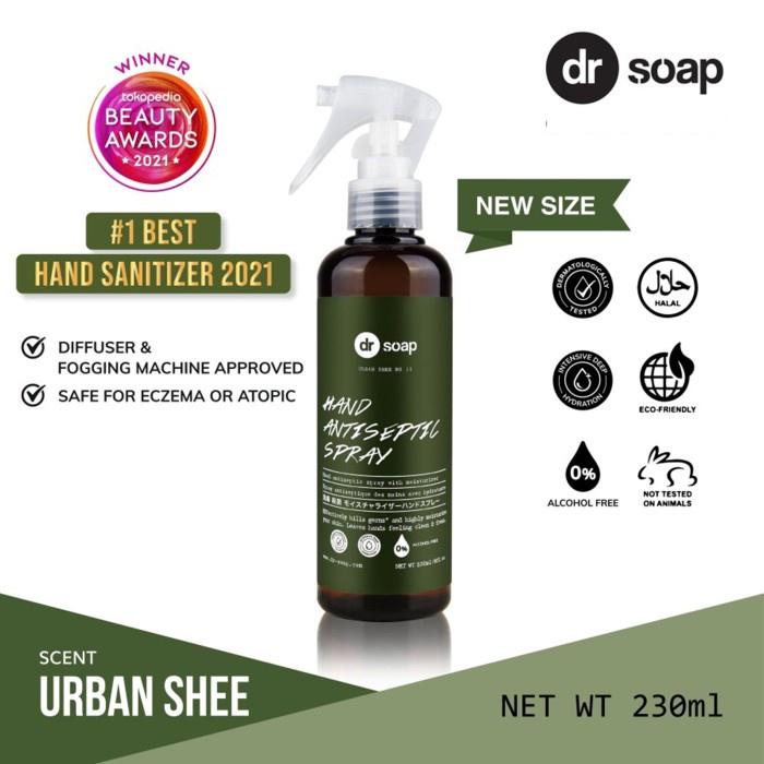 Jual dr soap Hand Antiseptic Spray Urban Shee 230ml | Shopee Indonesia