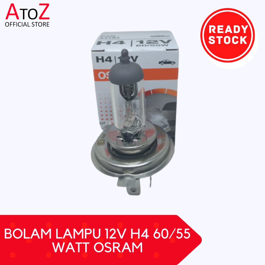 Jual BOLAM LAMPU 12V H4 60/55 WATT OSRAM | Shopee Indonesia