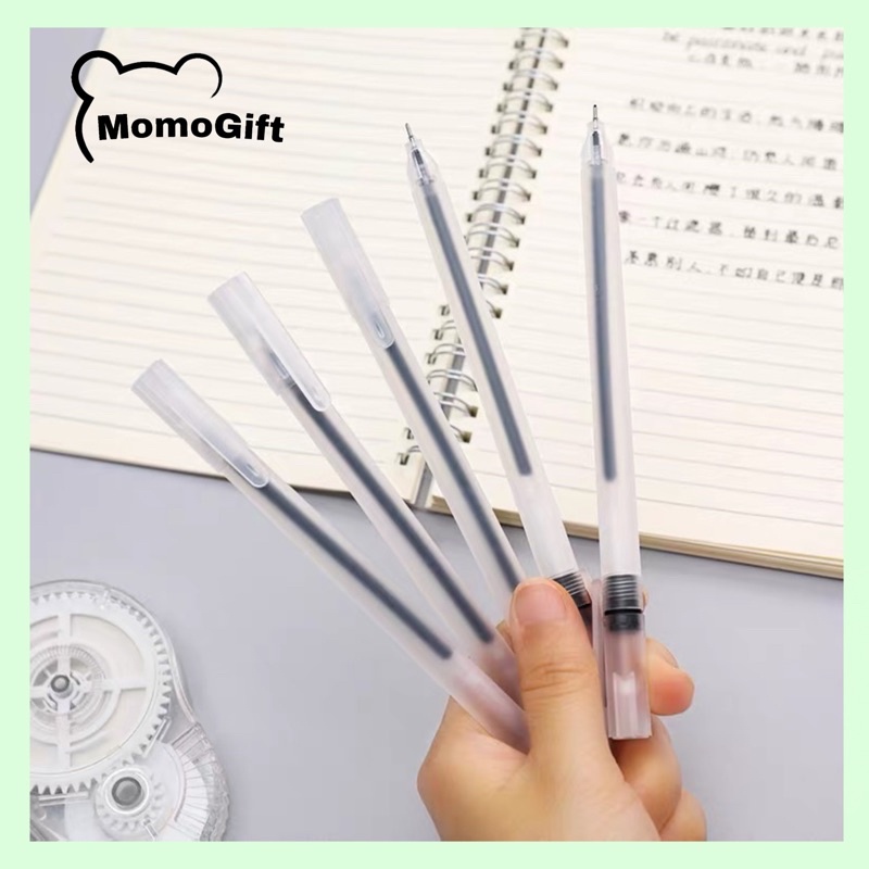 Jual Gel Pen Pulpen Pena Tulis Cair Hitam 1 Pc - AT04 | Shopee Indonesia