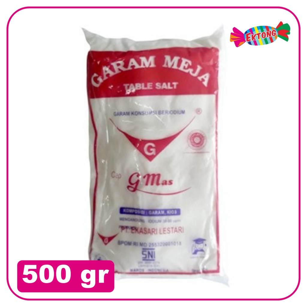 Jual GARAM HALUS GARUDA MAS BERIODIUM 500 GR | Shopee Indonesia