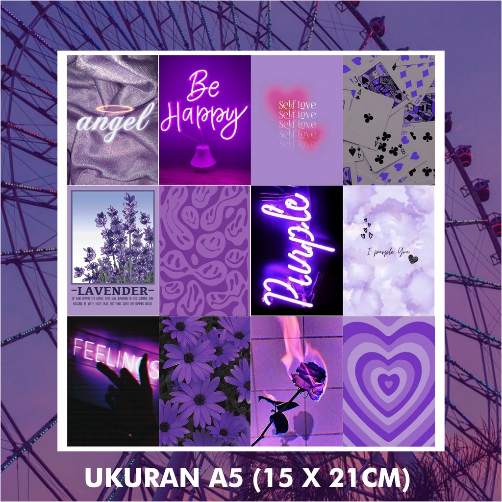 Jual Poster dinding / Poster kamar / Poster Purple / poster aesthetic ...