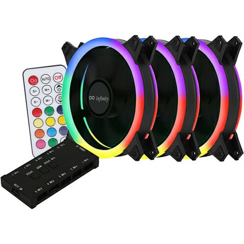 Jual Fan Casing Infinity RGB INSIDE RING FAN - 3 Pack (REMOTE+CONTROLER ...