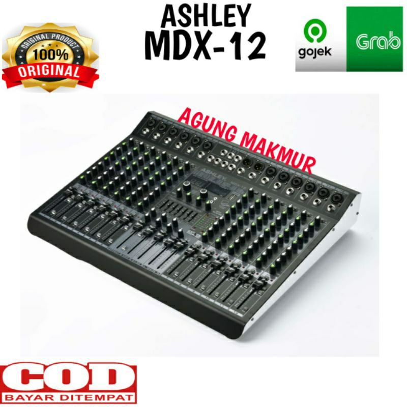 Jual Mixer Ashley MDX 12 Original 12 Channel Terbaru | Shopee Indonesia