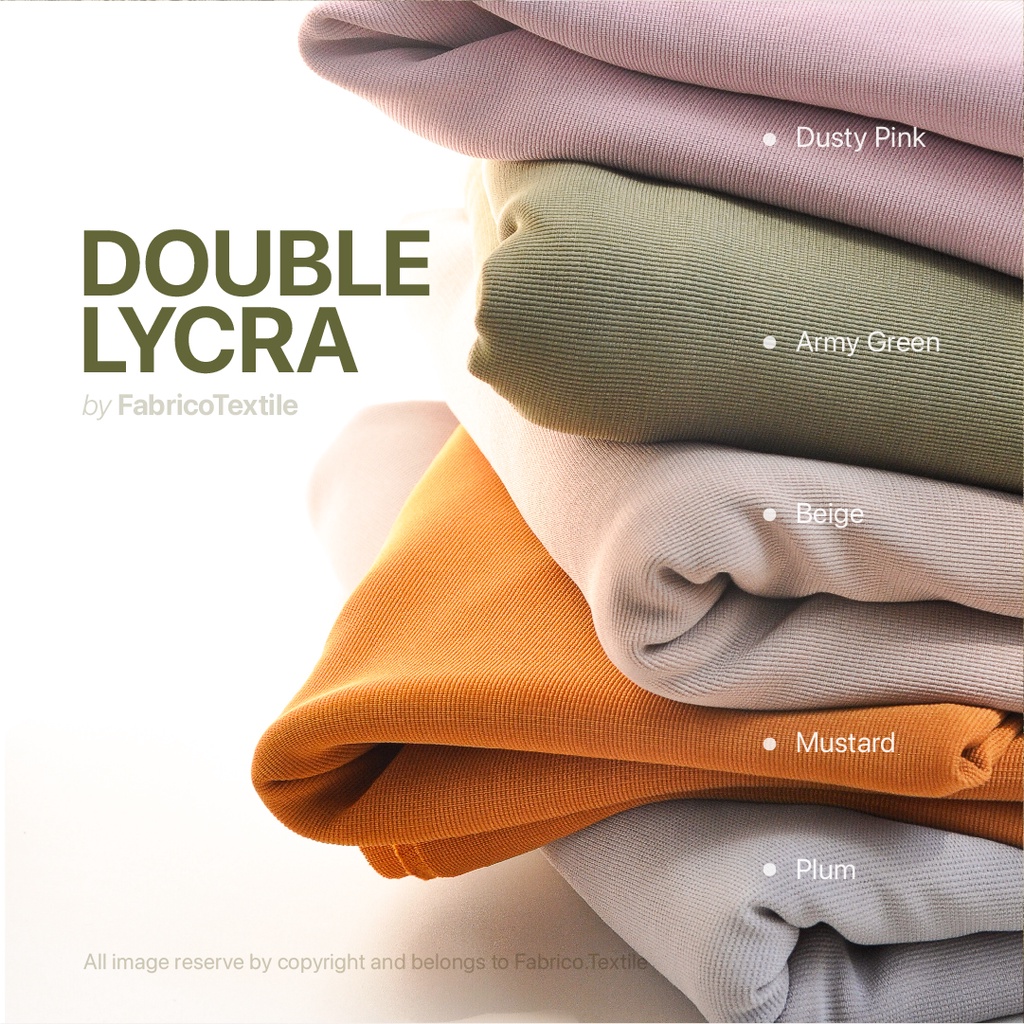 Jual KAIN KNIT STRIPE SPANDEX DOUBLE LCYRA (GRADE A ; PREMIUM) | Shopee ...