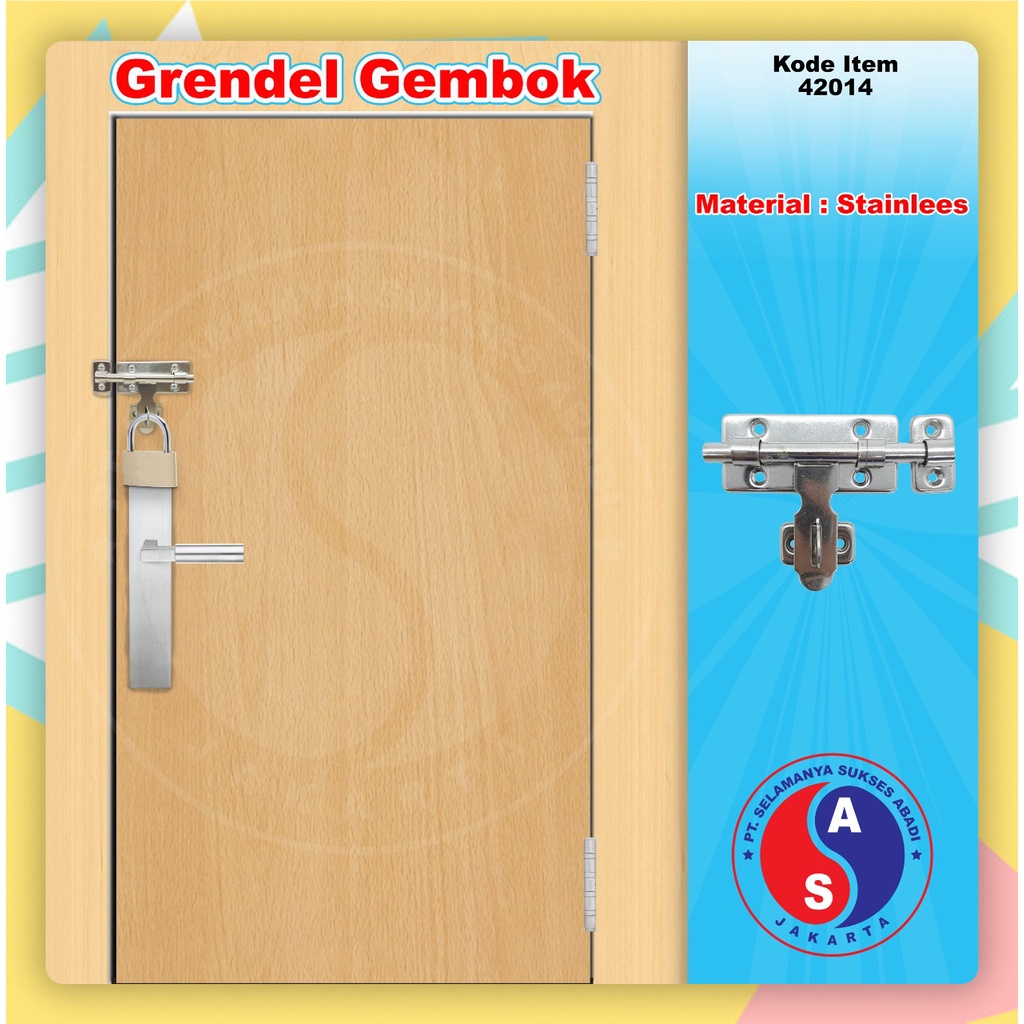 Jual KUNCI Overall grendel gembok pintu slot pintu grendel gudang model ...